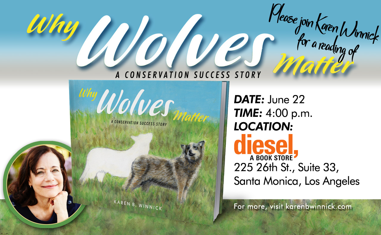 Karen B. Winnick discusses and signs “Why Wolves Matter: A Conservation ...